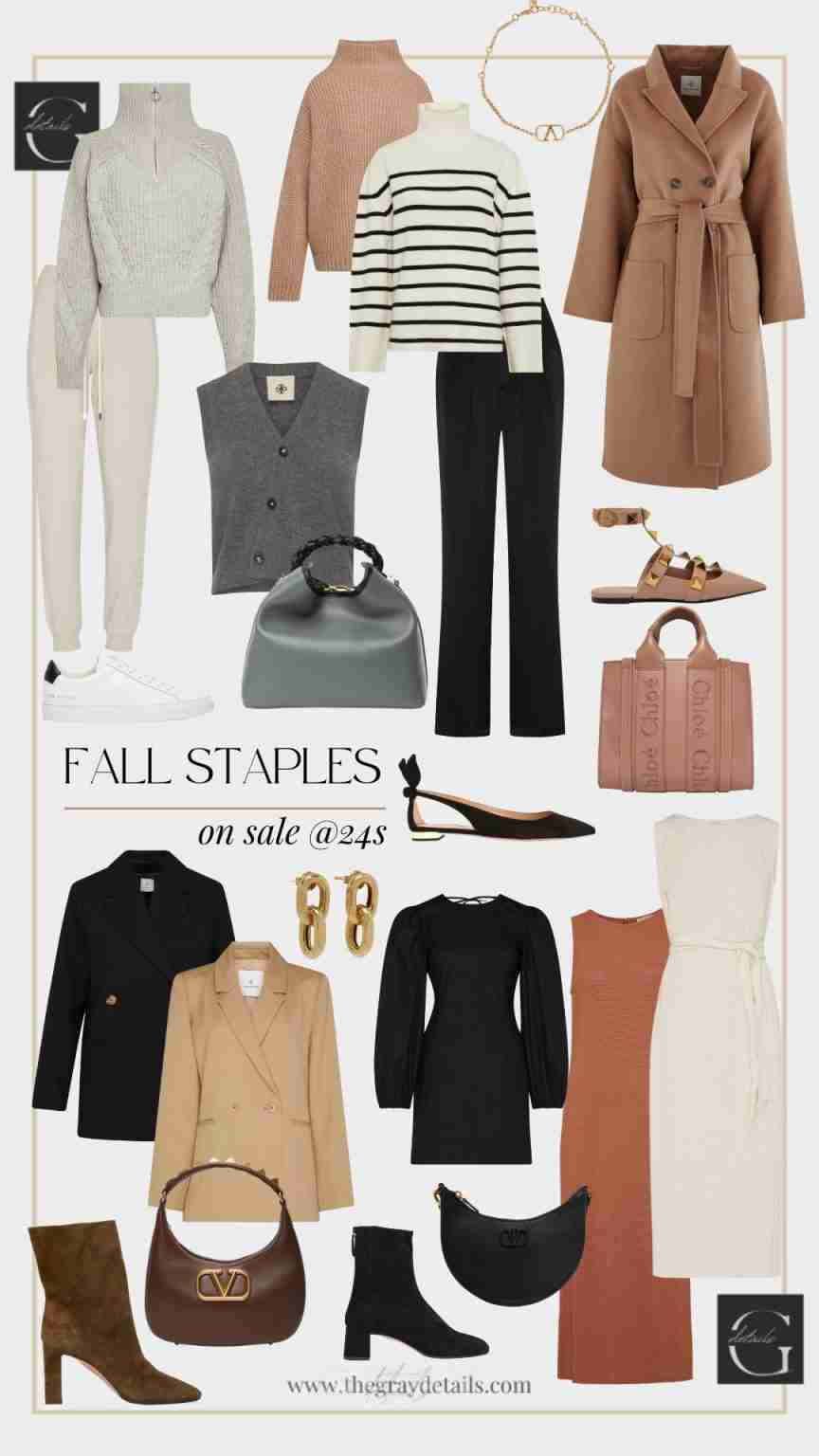 Fall Designer Staples to Score on Sale | 24s Fall Capsule Outfits - the ...