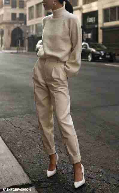 Cream Outfits Ideas to Recreate - the gray details