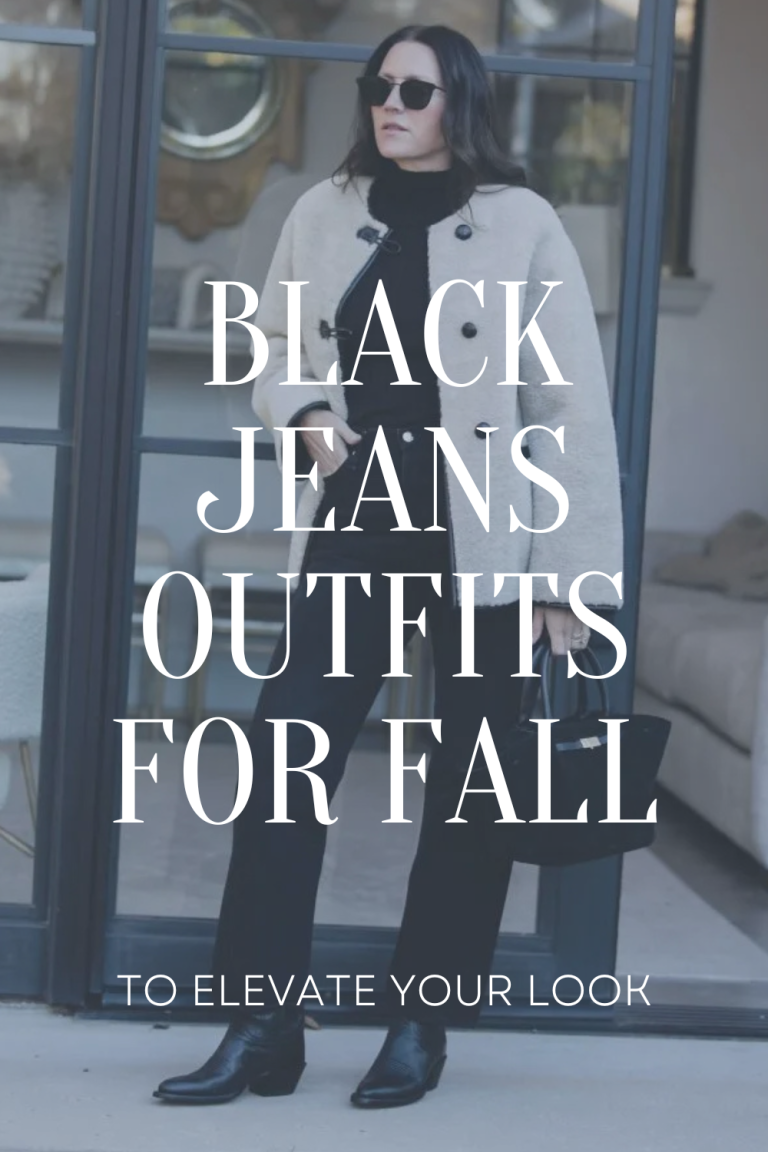 22 Black Jean Outfits for Fall - the gray details
