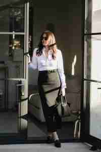 How to Style a White Button-Up - the gray details