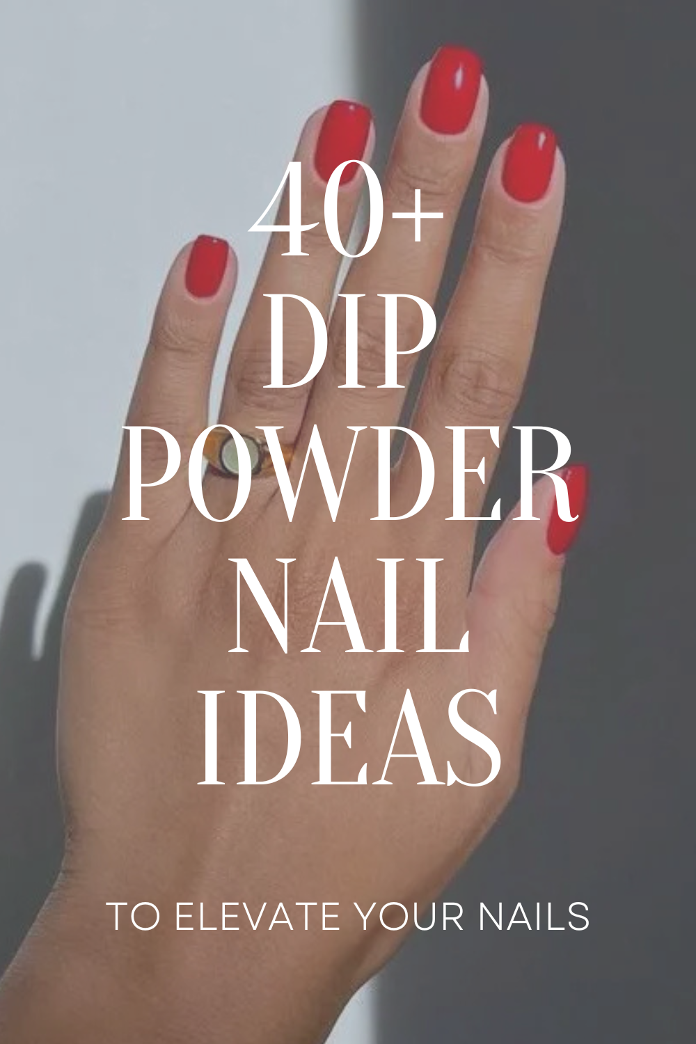 40+ Dip Powder Nail Ideas - the gray details
