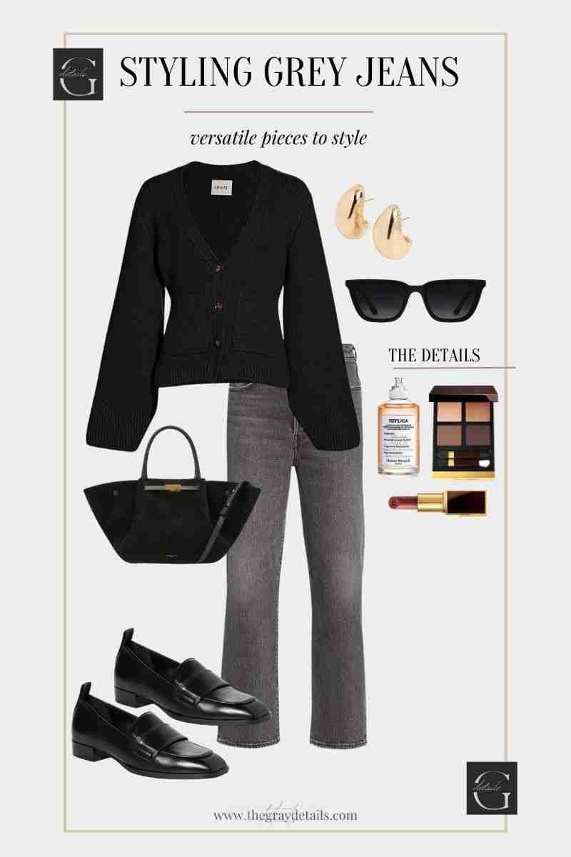 16 Classy Grey Jean Outfit Ideas for Fall - the gray details