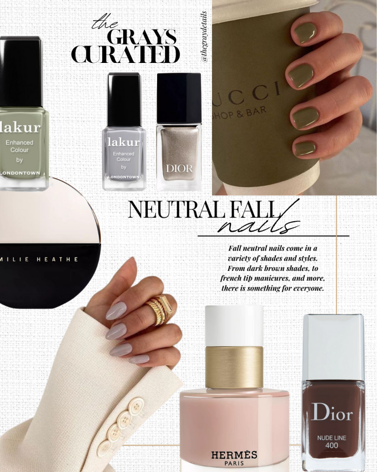 Neutral Fall Nails - the gray details | Lifestyle Blog