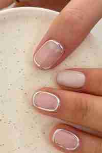 65 + Metallic Nail Ideas - the gray details