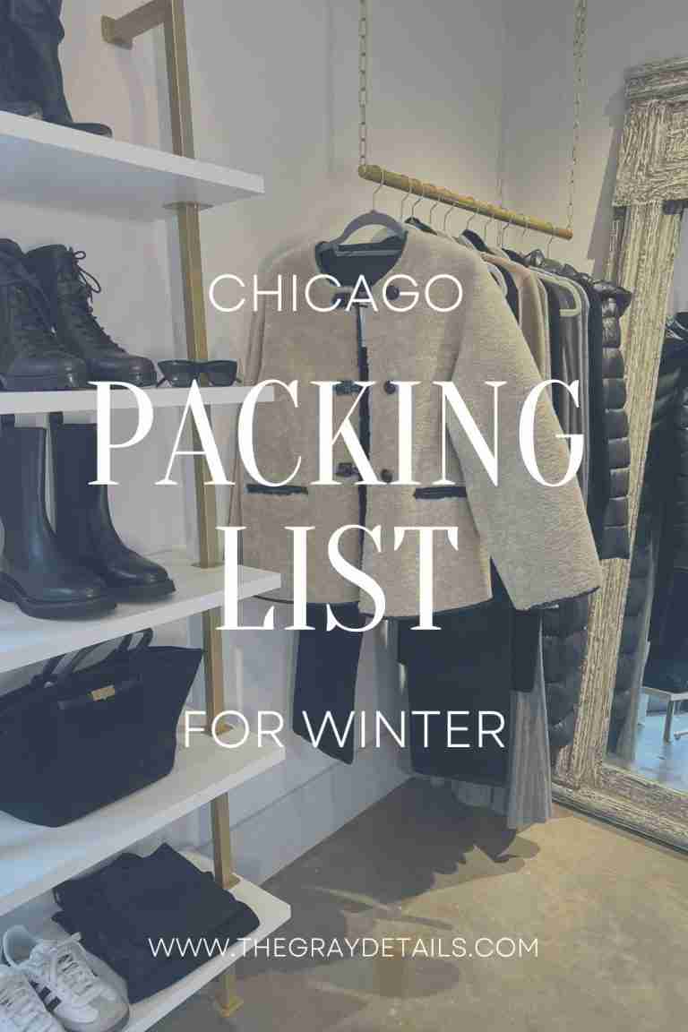 What to Wear in Chicago in Winter | Winter Packing List - the gray details