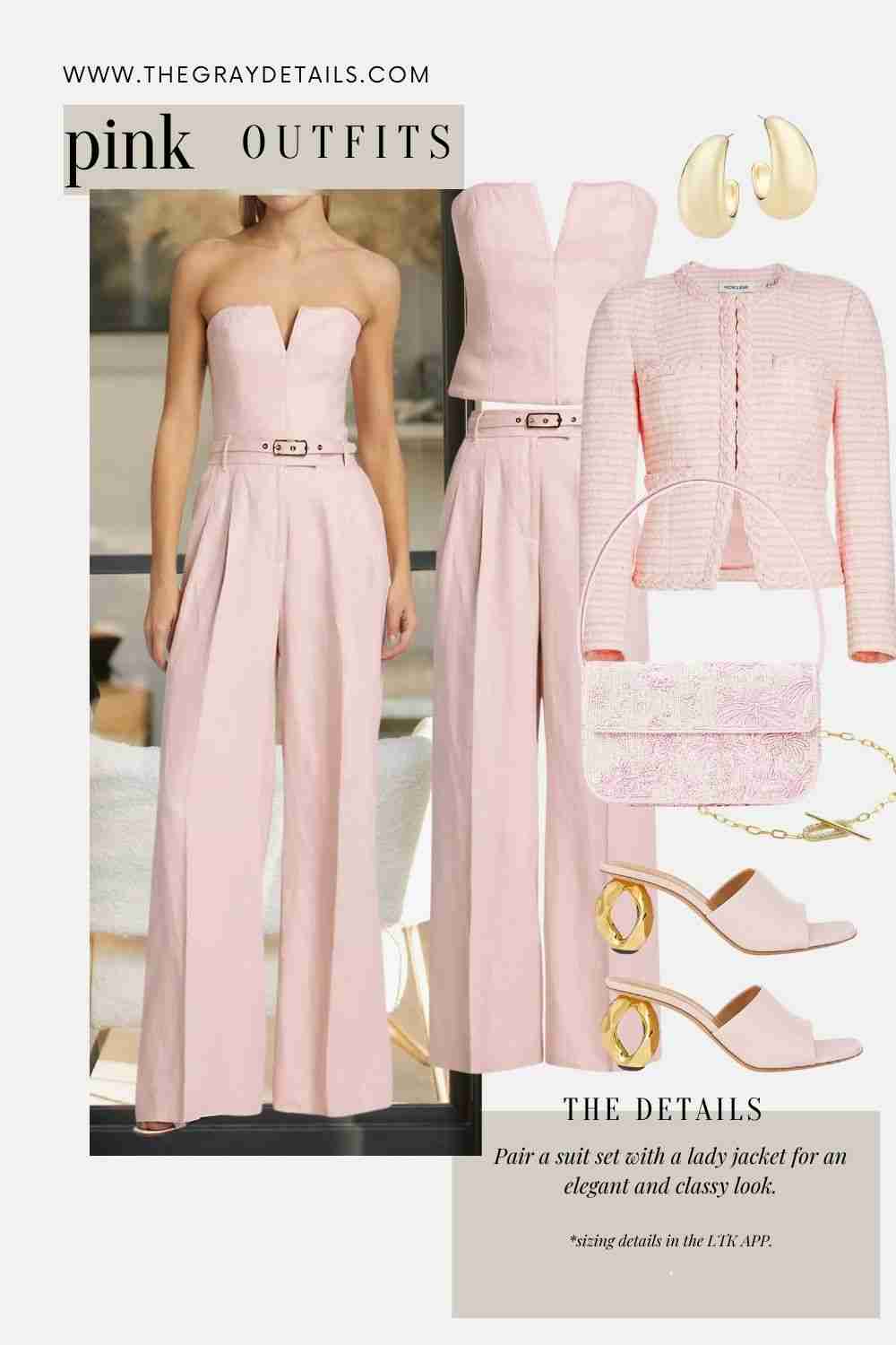 Pink Outfit Ideas for Valentine's Day - the gray details