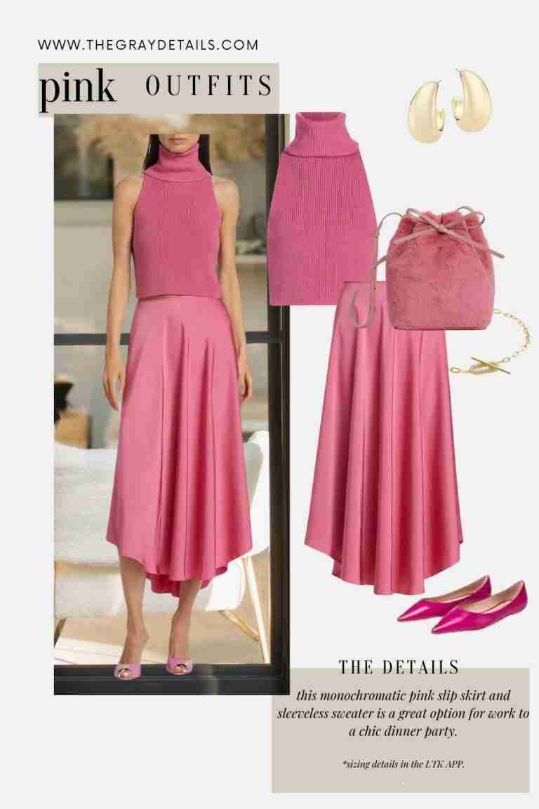 Pink Outfit Ideas for Valentine's Day - the gray details