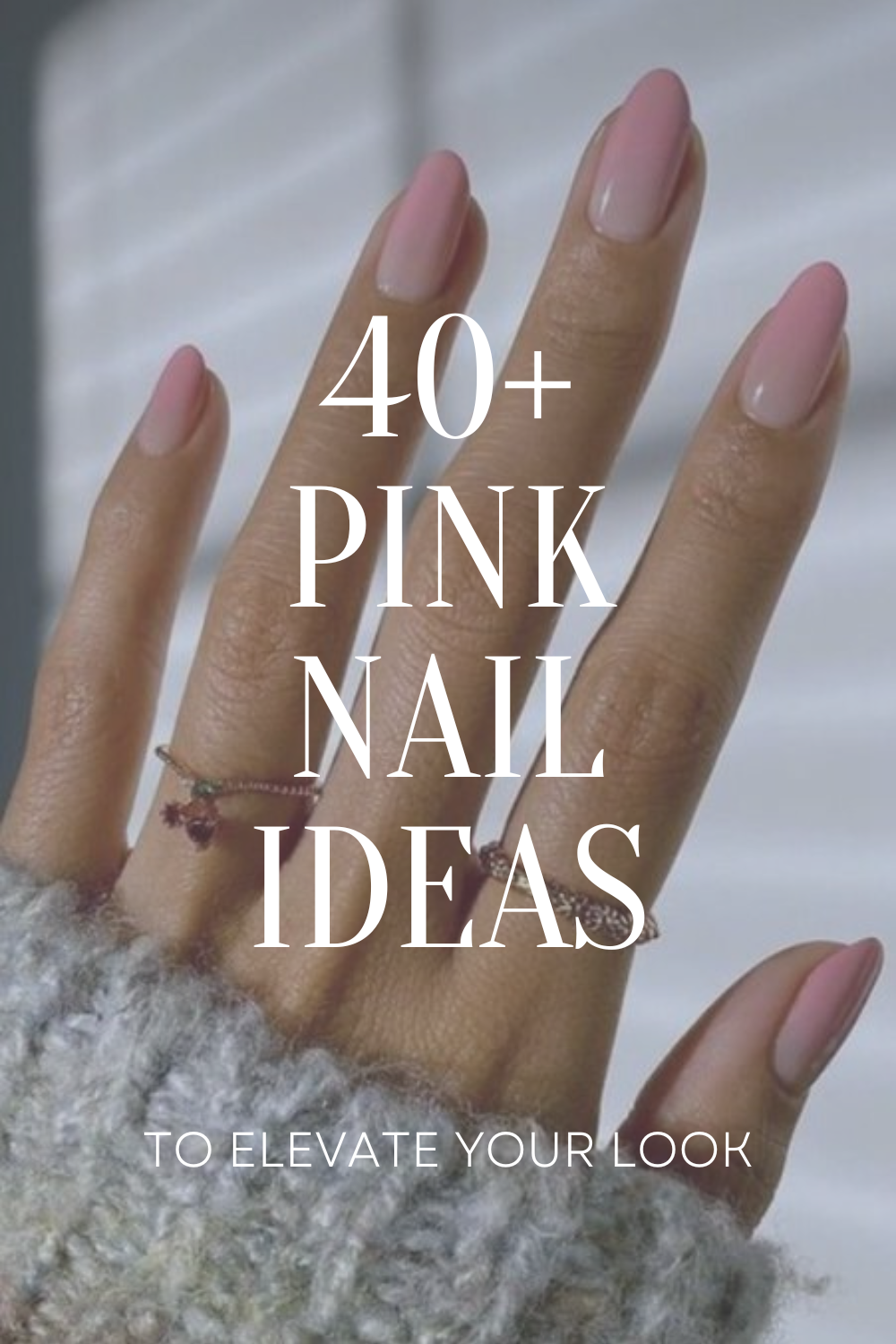 40 + Pink Nail Ideas - the gray details