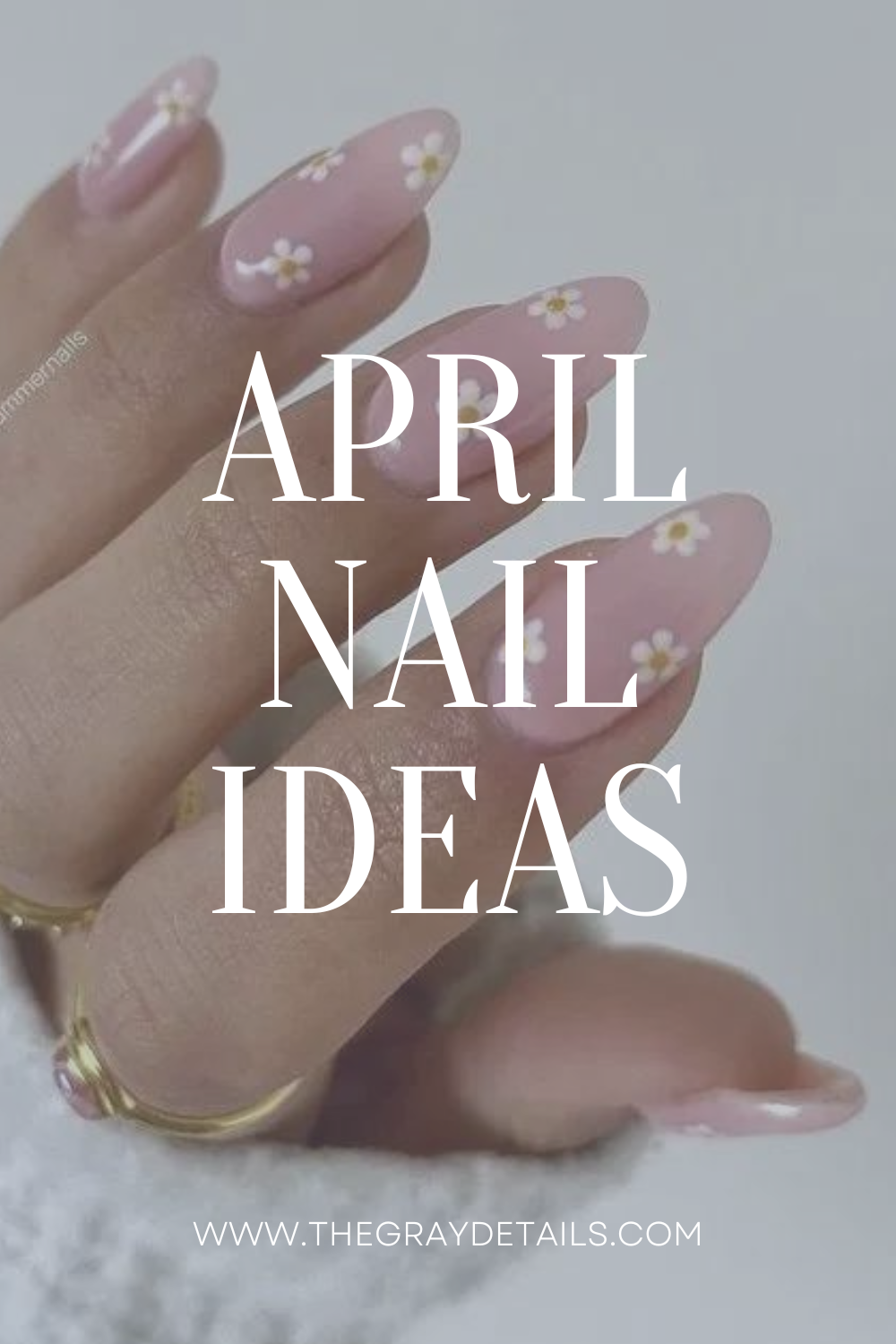 April Nails - the gray details