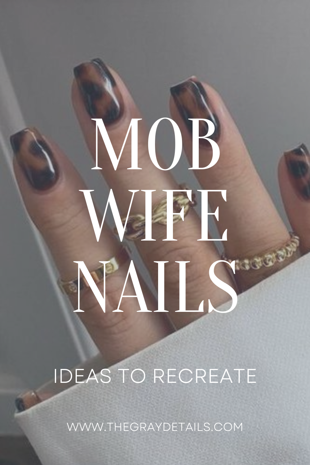 Mob Wife Aesthetic Nails - the gray details