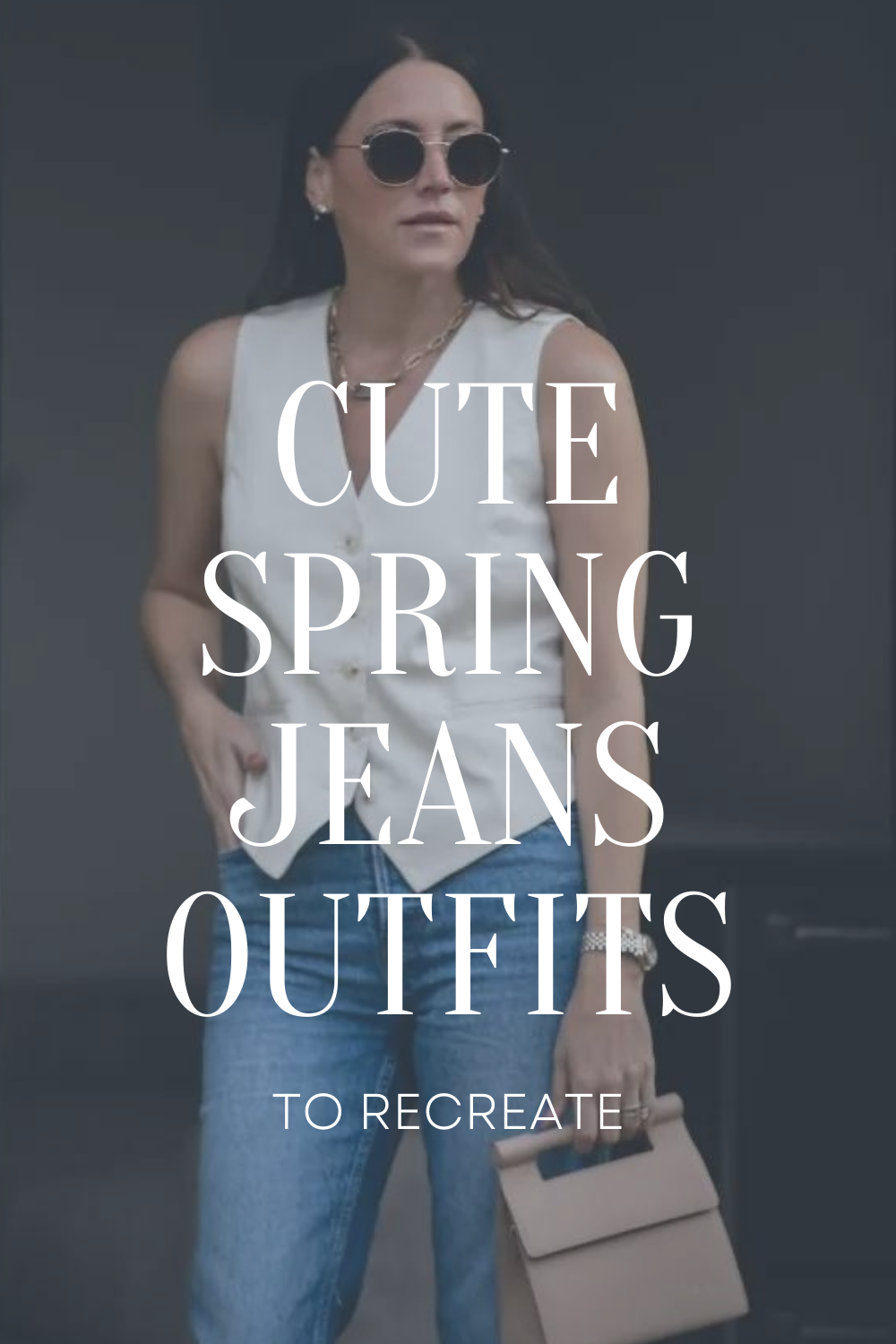 Cute Jeans Outfits for Spring - the gray details