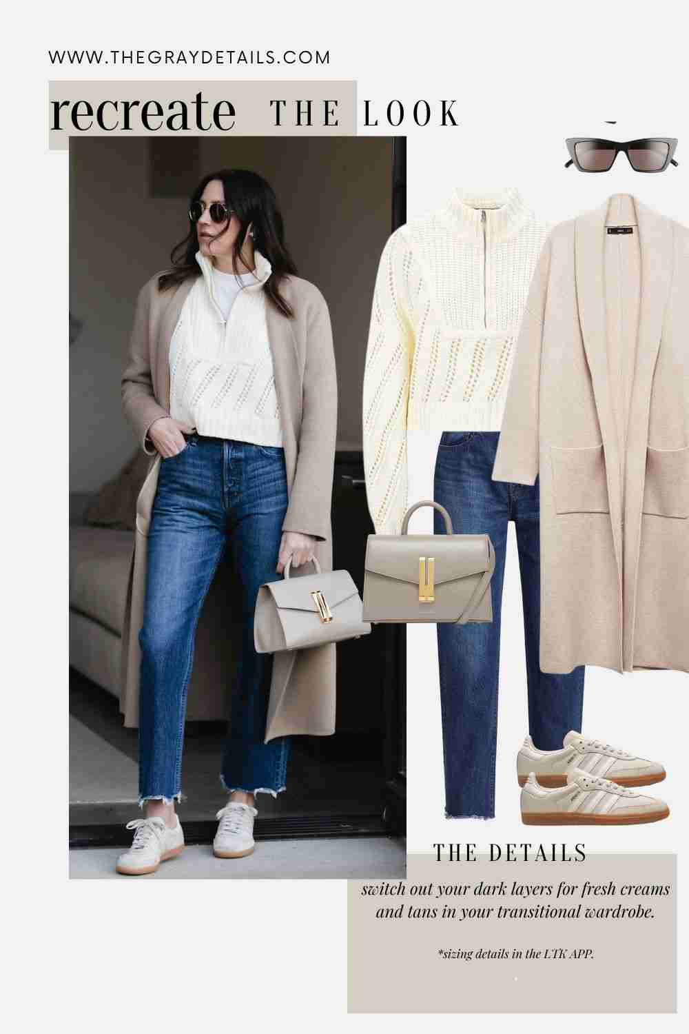 40+ Spring Neutral Outfits to Recreate - the gray details