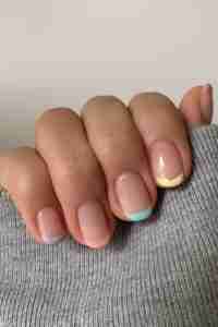 Spring French Tip Nails - the gray details | Lifestyle Blog