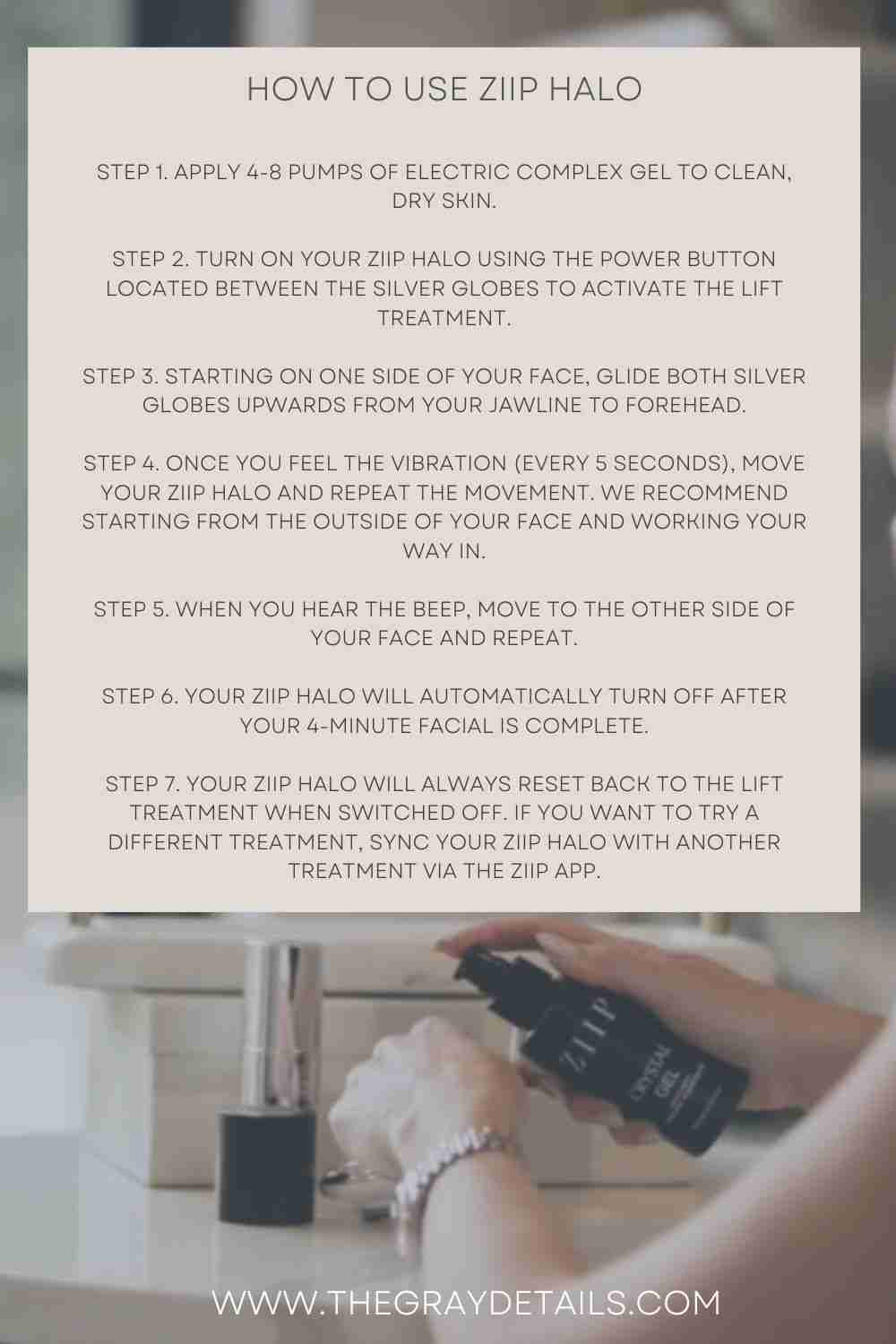 benefits of facials at home with ziip beauty - the gray details