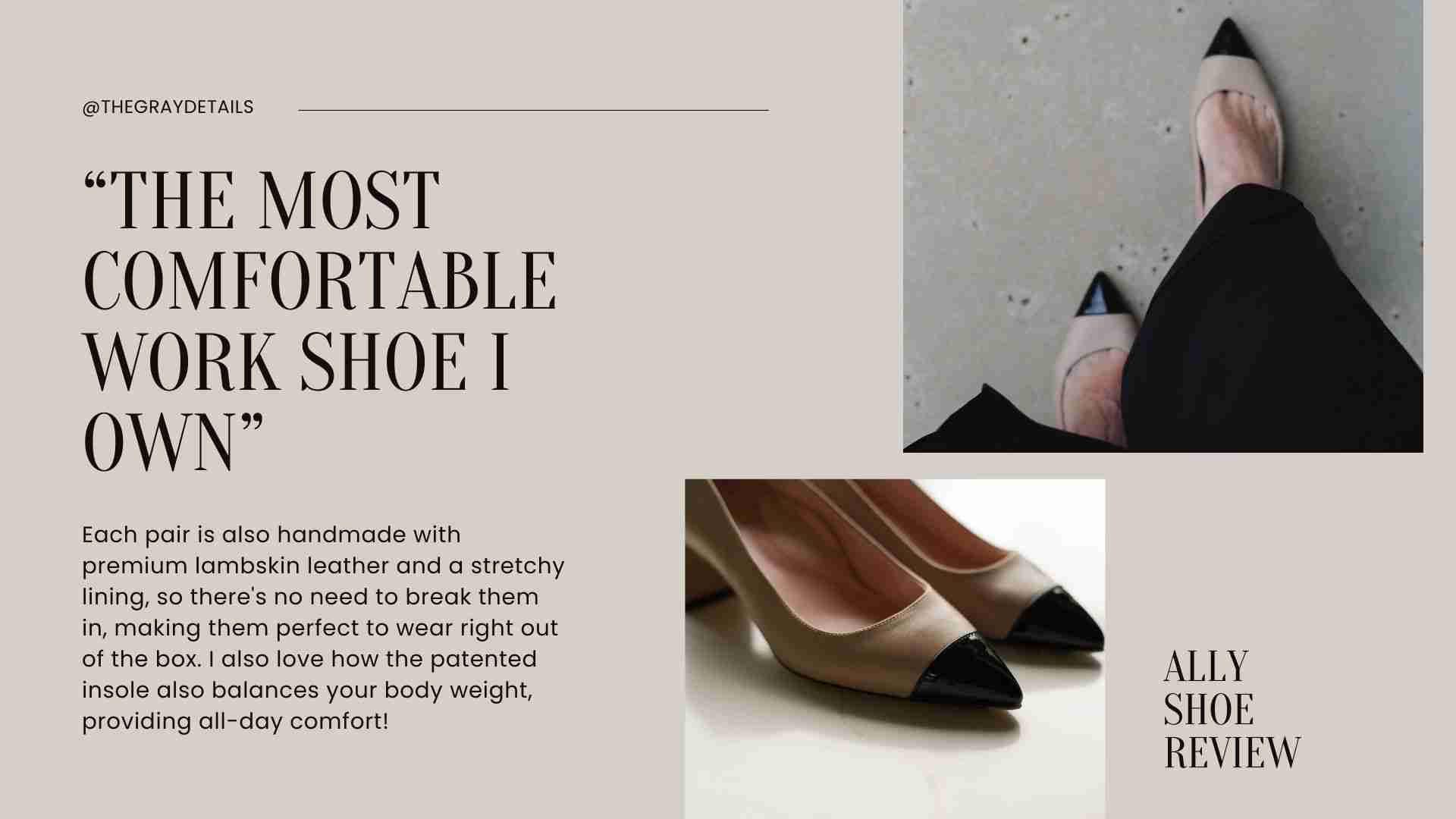 my honest Ally shoes review - the gray details