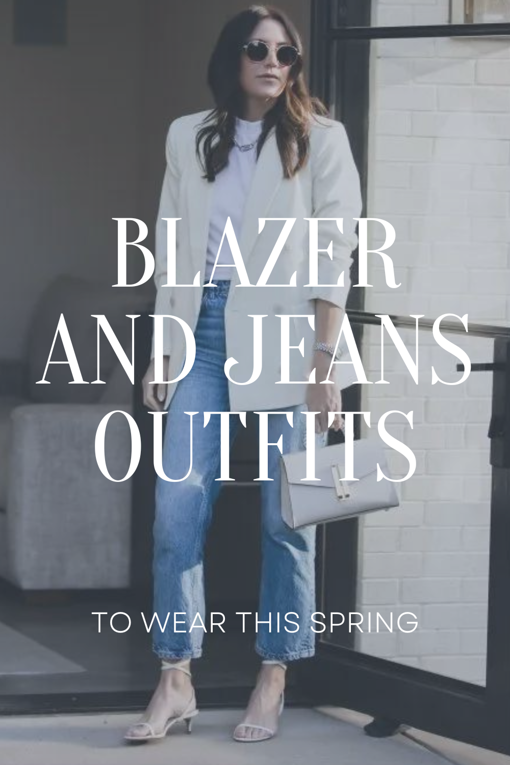 Blazer and Jean Outfits for Spring - the gray details