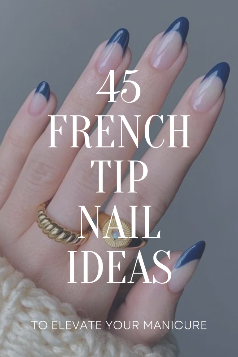 45 French Tip Nail Ideas - the gray details