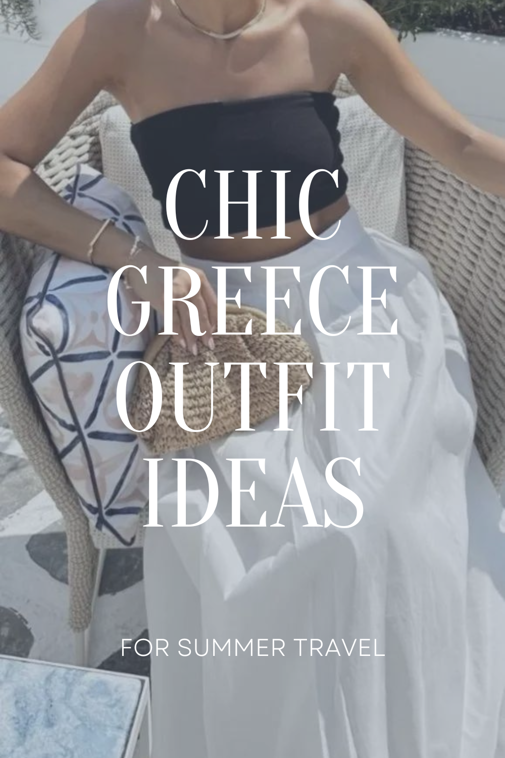 Greece Outfit Ideas for Summer Travel - the gray details