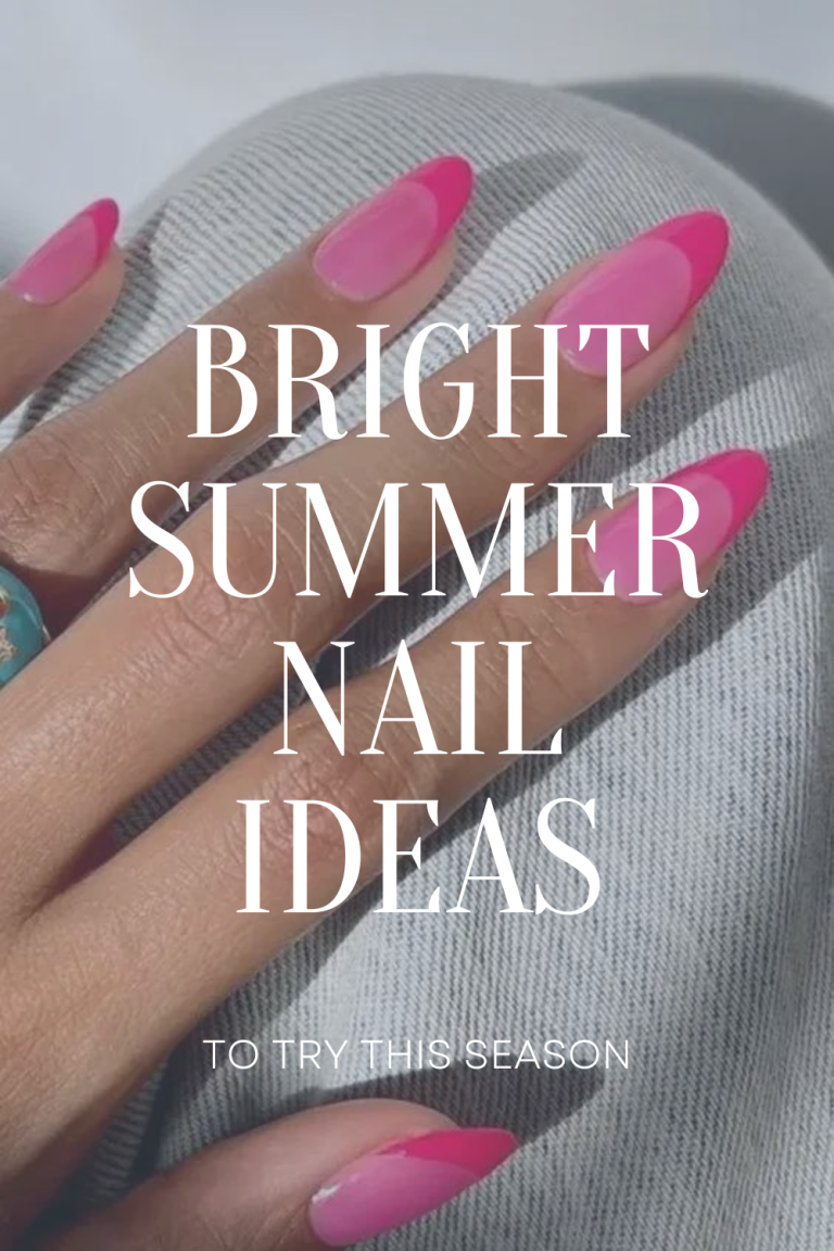 Bright Summer Nail Designs - the gray details