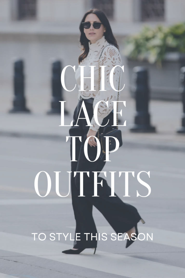 8 Lace Top Outfit Ideas - the gray details | Neutral Daily Outfit