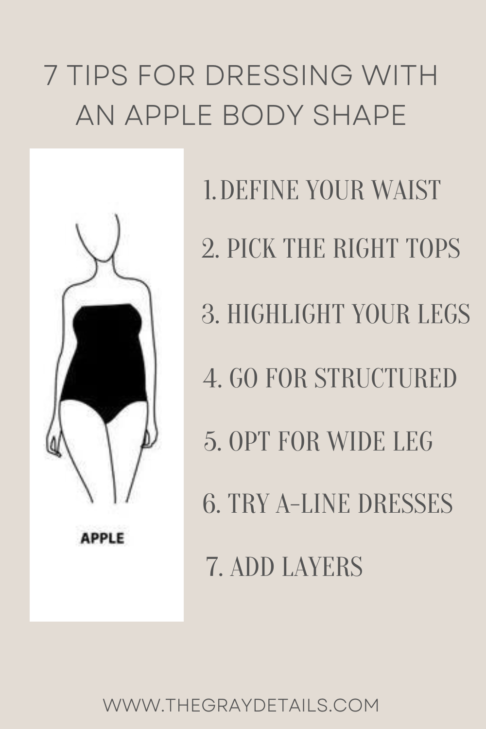 How to Dress An Apple Body Shape - the gray details