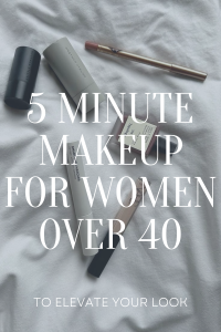 5 Minute Makeup For Over 40 - the gray details