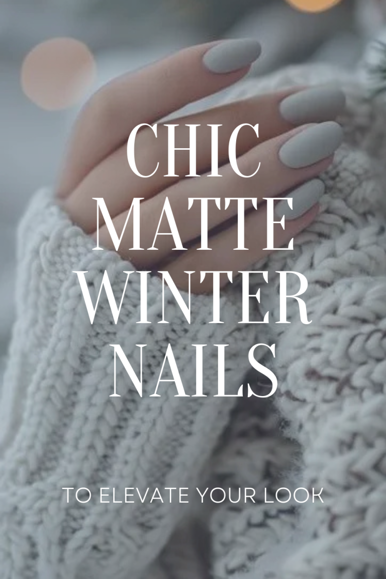 Matte Winter Nail ideas to try this winter - the gray details