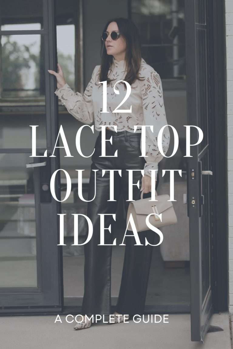12 Lace Top Outfit Ideas - the gray details | Neutral Daily Outfit