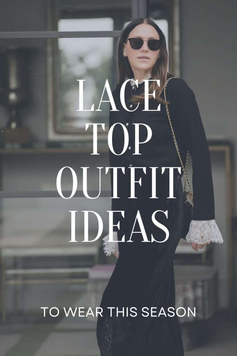 12 Lace Top Outfit Ideas - the gray details | Neutral Daily Outfit