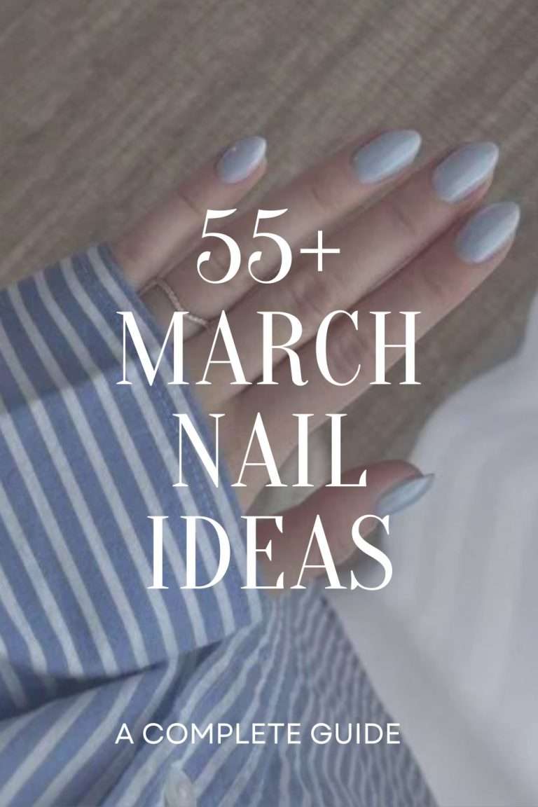 55 + March Nail Ideas - the gray details | Neutral Daily Outfit Guide