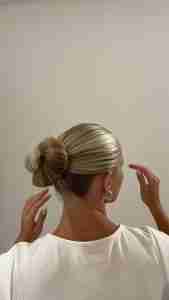 How to Do a Slick Back Bun - the gray details