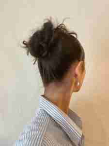 How to Do a Slick Back Bun - the gray details