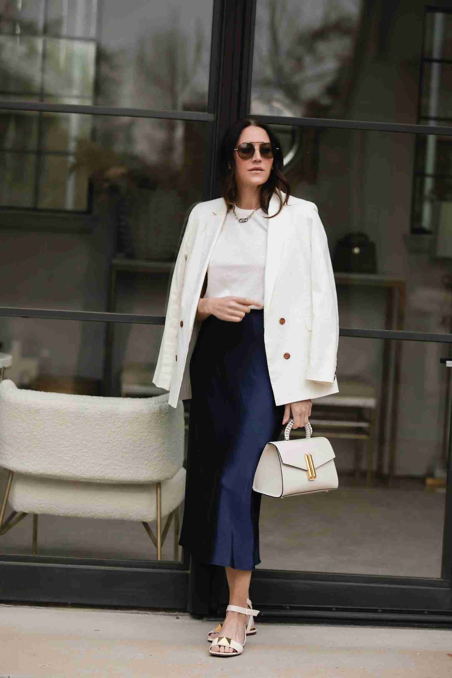 How to Wear Silk to Work - the gray details
