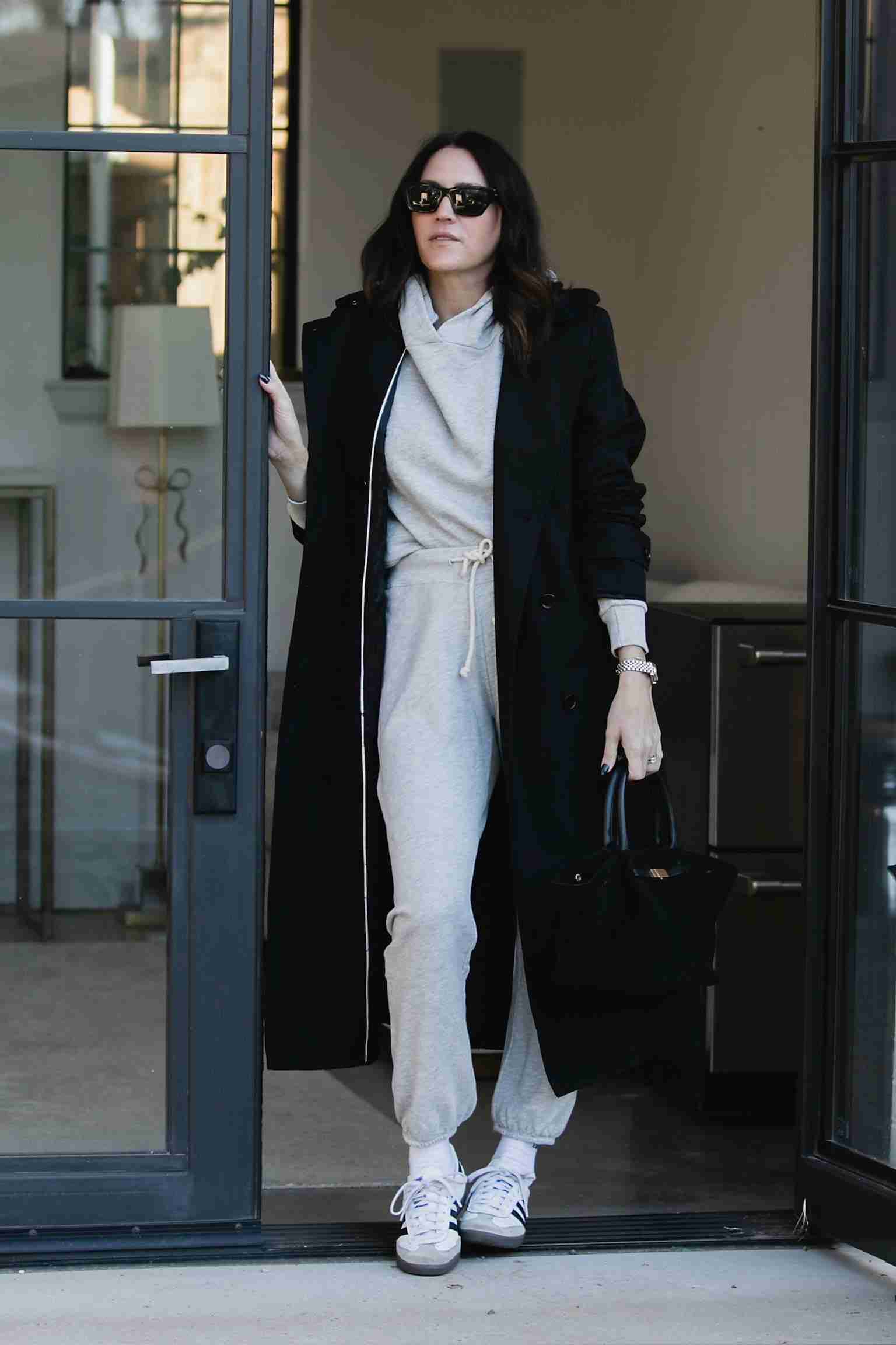 How to Dress Up Sweatpants - the gray details