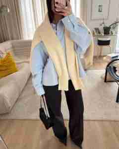 7 Sweater Over Button-Up Ideas - the gray details