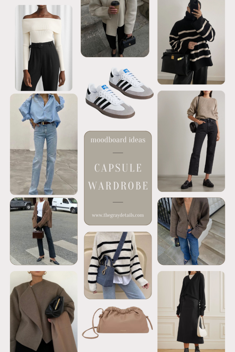 How to Create an Outfit Board - the gray details