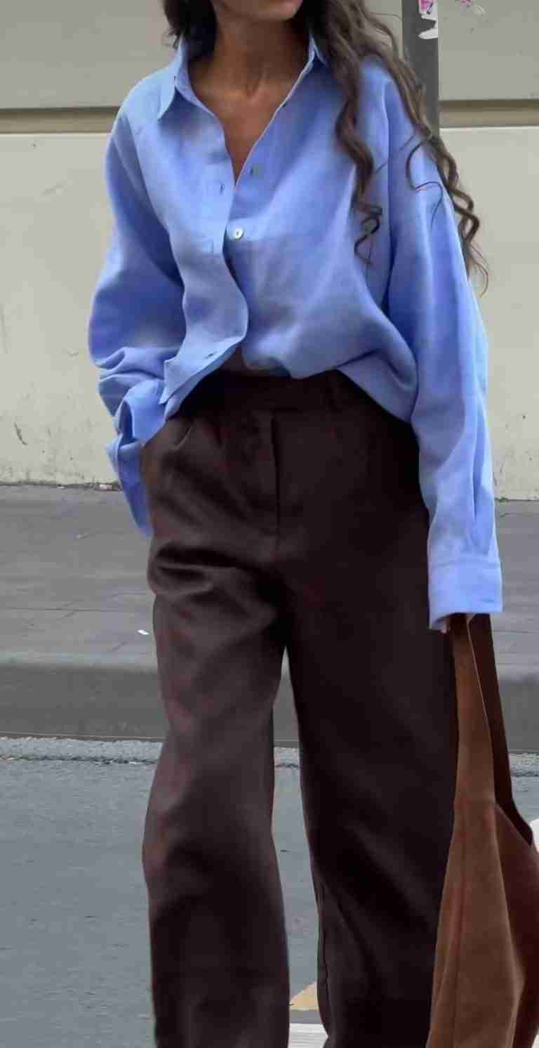 What Color to Wear With Brown Pants - the gray details