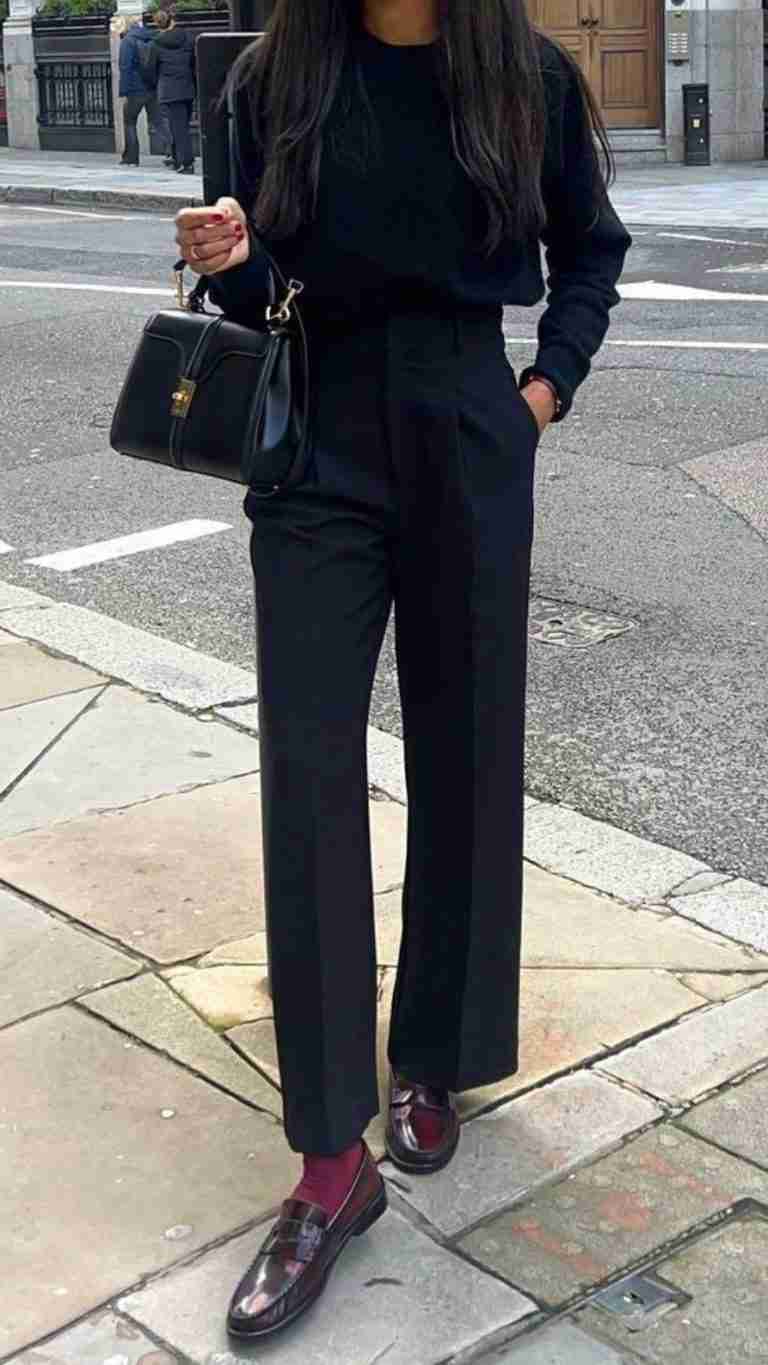 What Color Shoes to Wear with Black Pants - the gray details