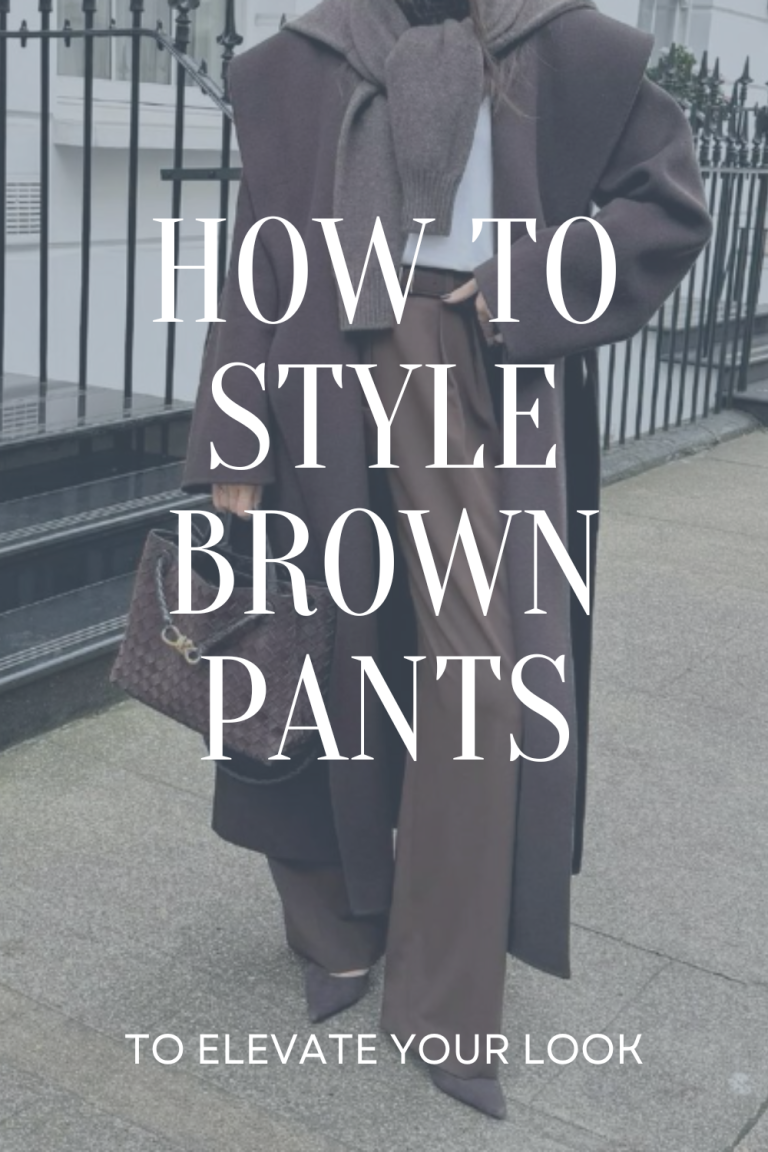 What Color to Wear With Brown Pants - the gray details