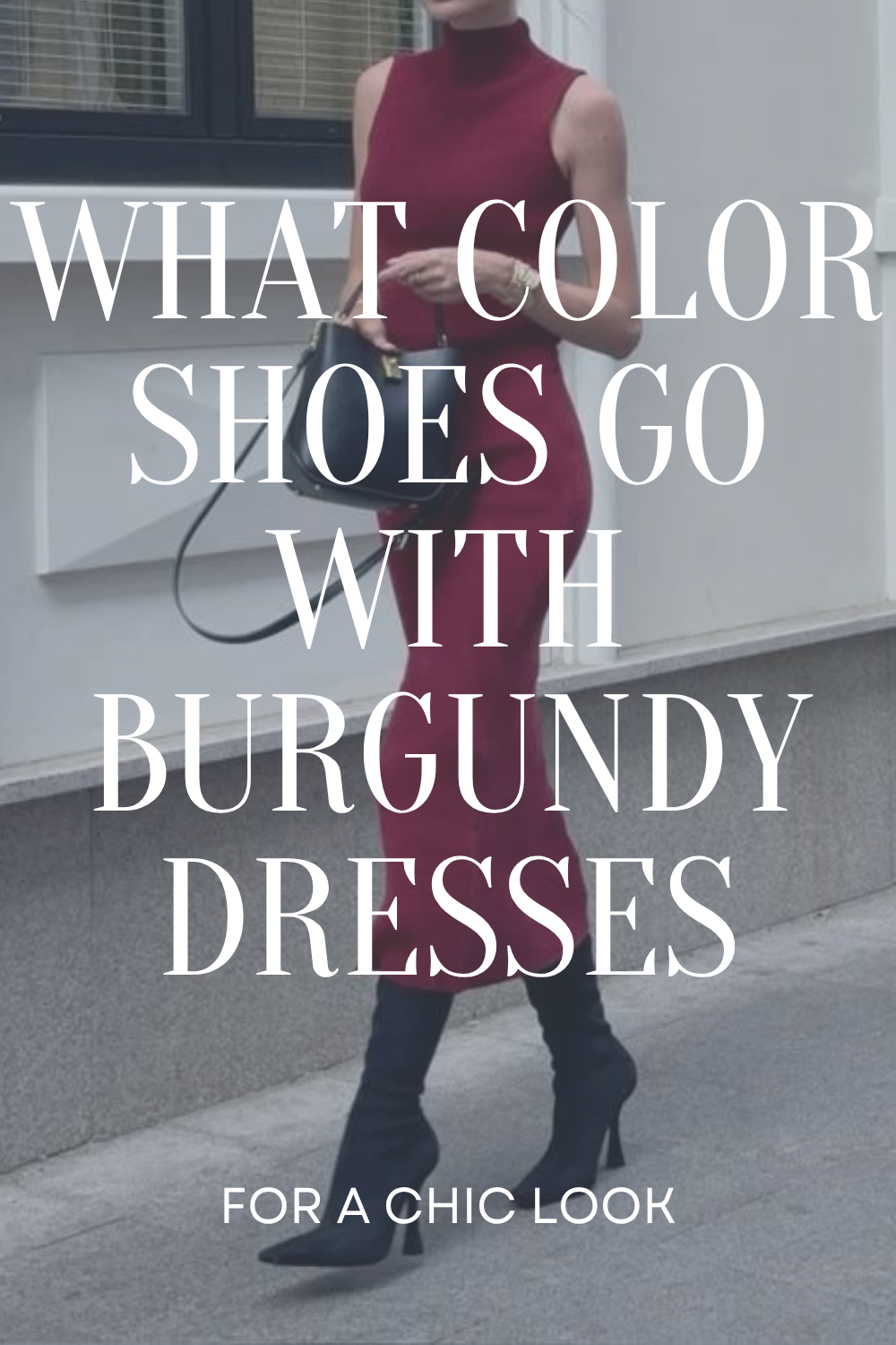 What Shoes To Wear With Burgundy Dress - the gray details
