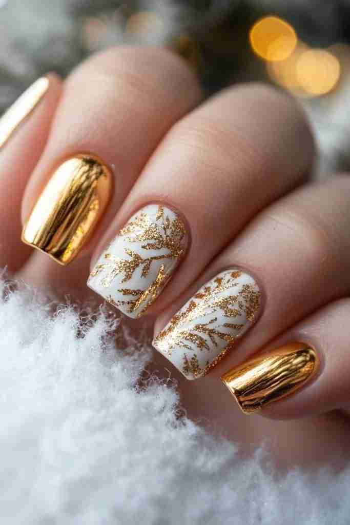65 + Metallic Nail Ideas - the gray details