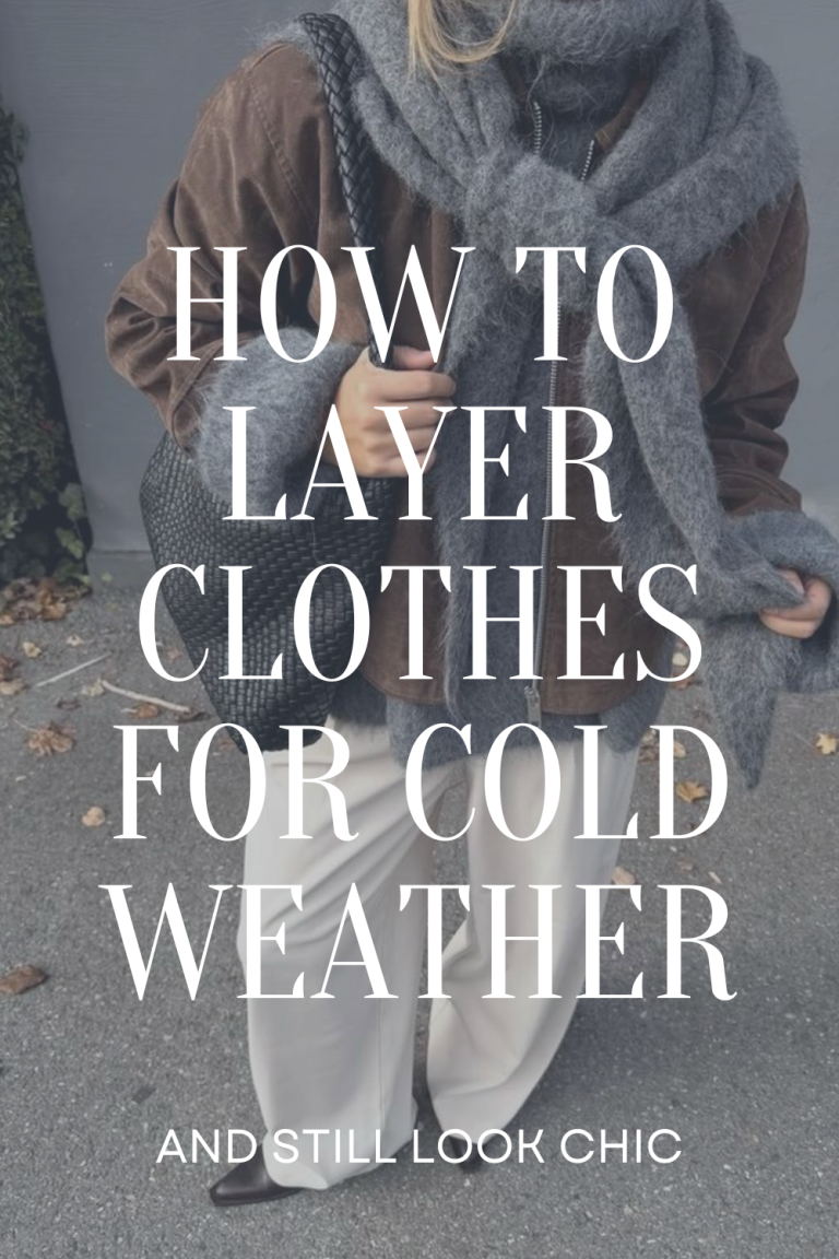 Layering Clothes For Cold Weather - the gray details
