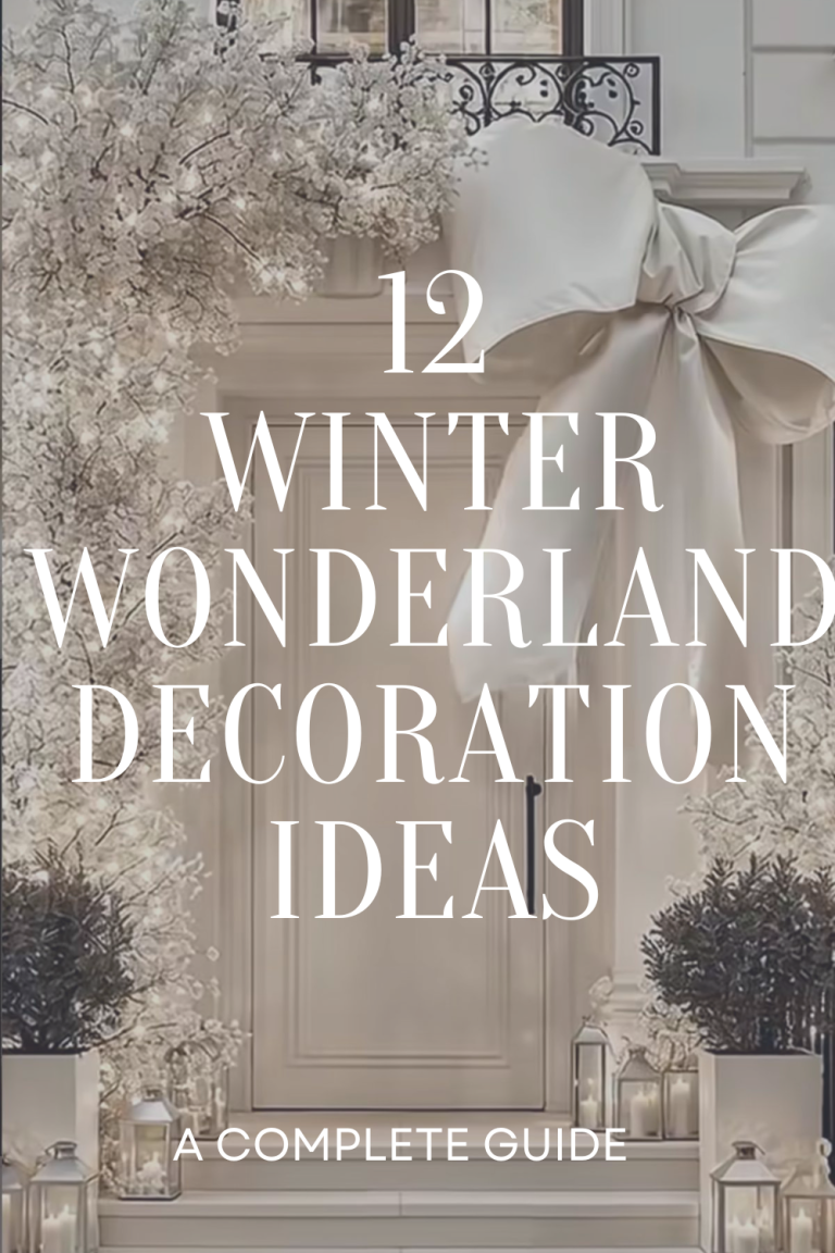 12 Winter Wonderland Decoration Ideas - the gray details