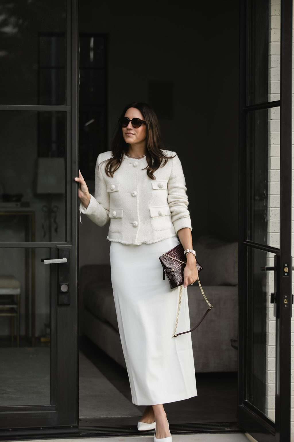 How To Style Tweed Blazer - the gray details