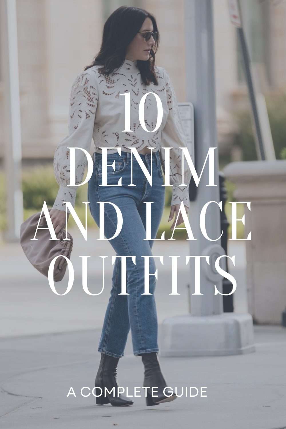 10 Denim and Lace Outfits - the gray details