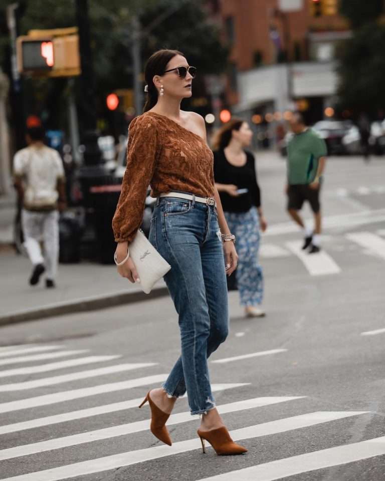 10 Denim and Lace Outfits - the gray details